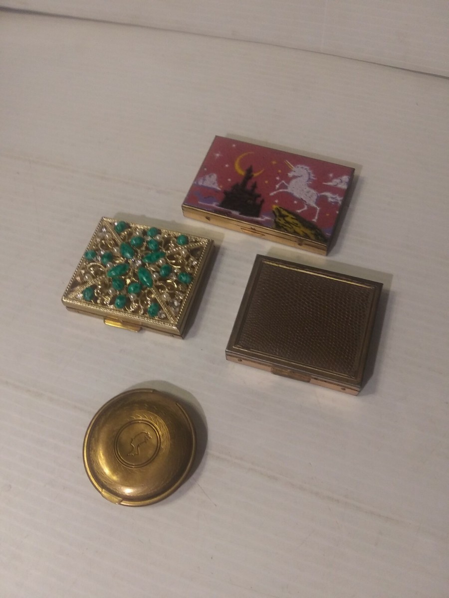 Antique Makeup Compacts | Saubhaya Makeup