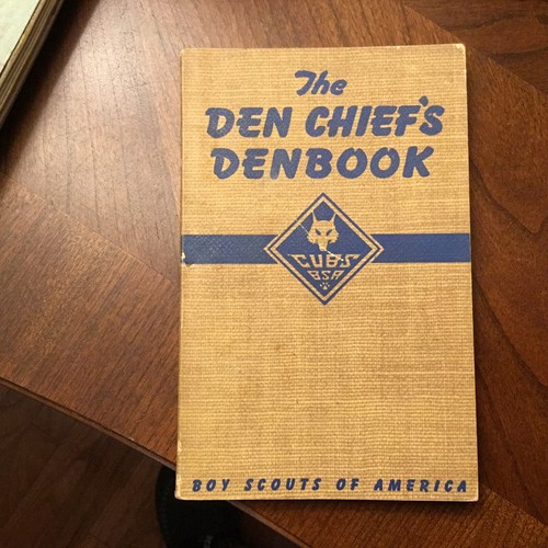 1942 BOY SCOUTS "DEN CHIEF'S DENBOOK" BSA CUB LEADERS MANUAL | eBay