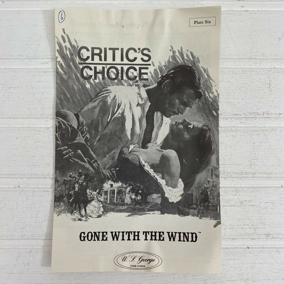 Gone With The Wind Scarlett Gets Her Way Critics Choice Collector Plate ...