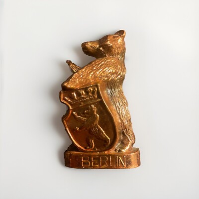Vintage Miniature Metal Berlin German Bear Figure Souvenir Germany | eBay