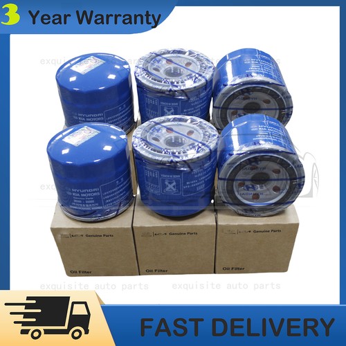 6 PACK GENUINE Hyundai Kia Engine Oil Filter OEM 2630035505 for 97-25 ...