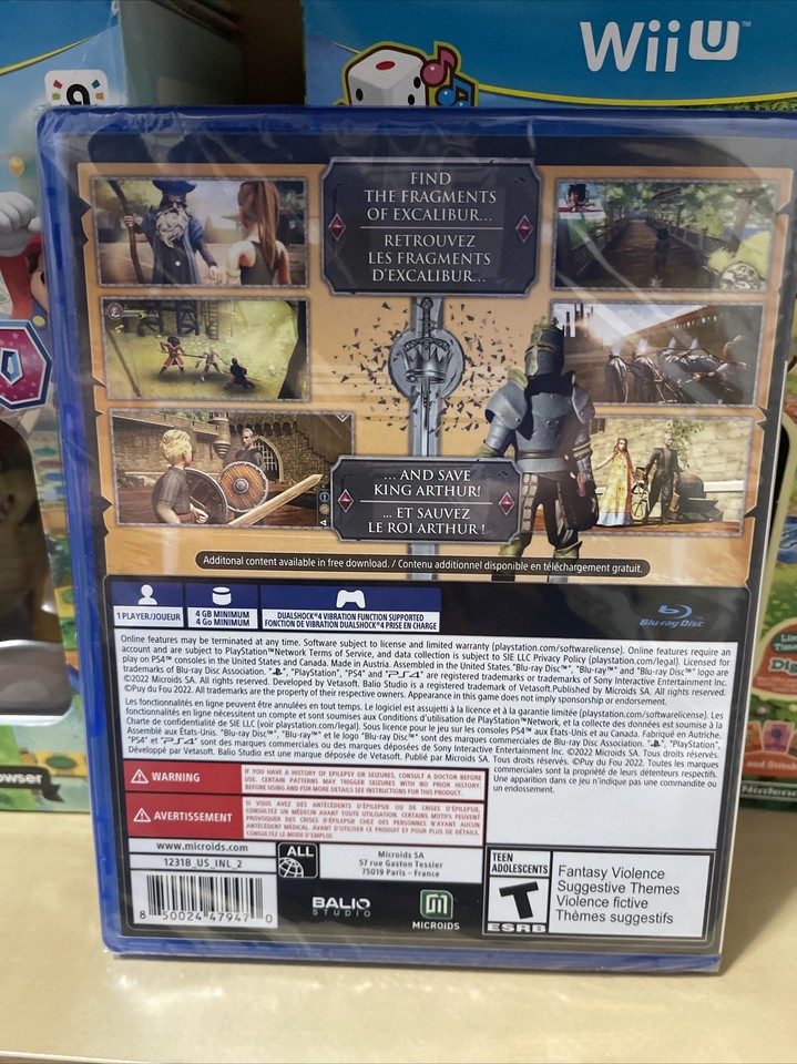 The Quest for Excalibur: Puy du Fou - Sony PlayStation 4 PS4 Brand New ...