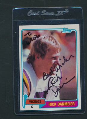 1981 Topps #77 Rick Danmeier Vikings Signed Auto *B652 | eBay