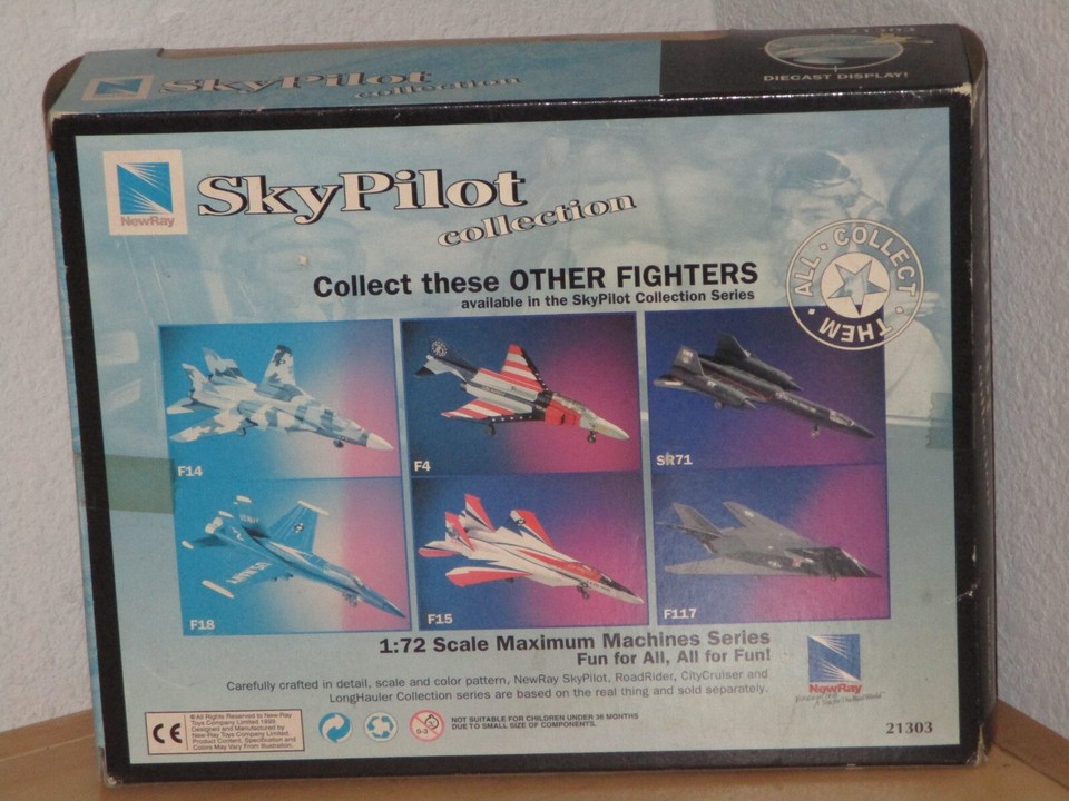 New Ray Sky Pilot Collection Military Airplane F-117 Airplane Model Kit ...