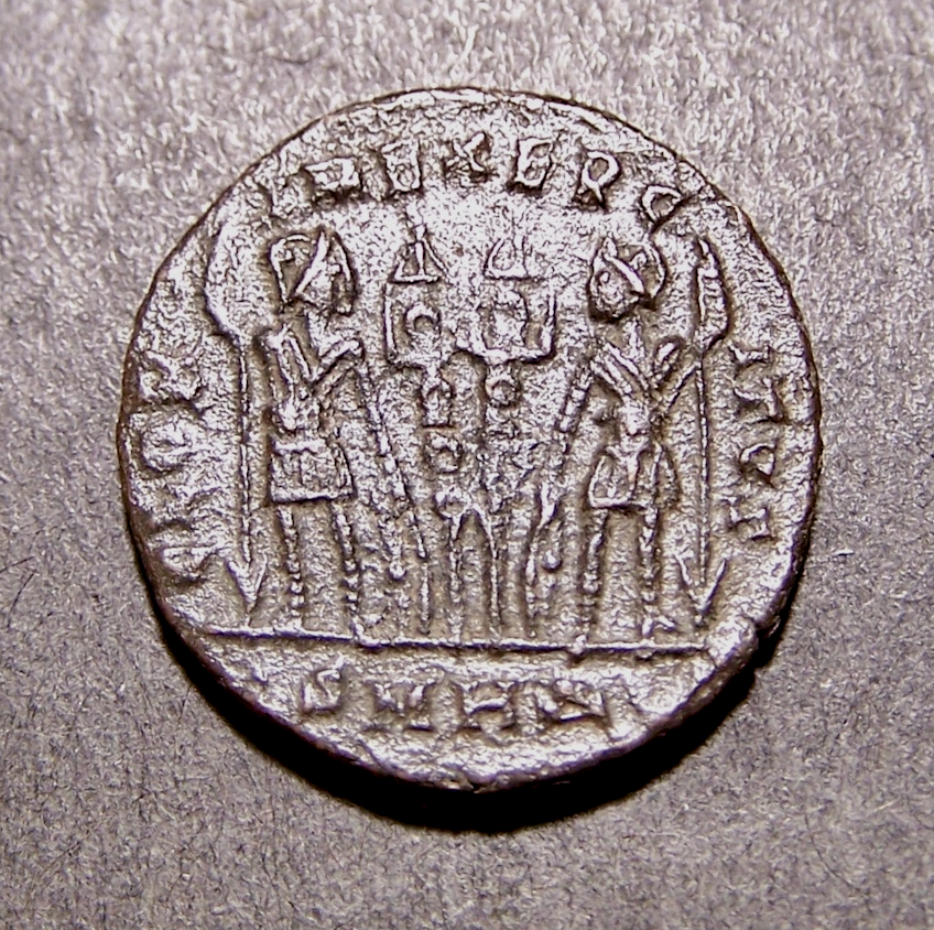 CONSTANTIUS II, Caesar w/ Soldiers/Spears/Roman Legions Coin, RARE, 16 ...