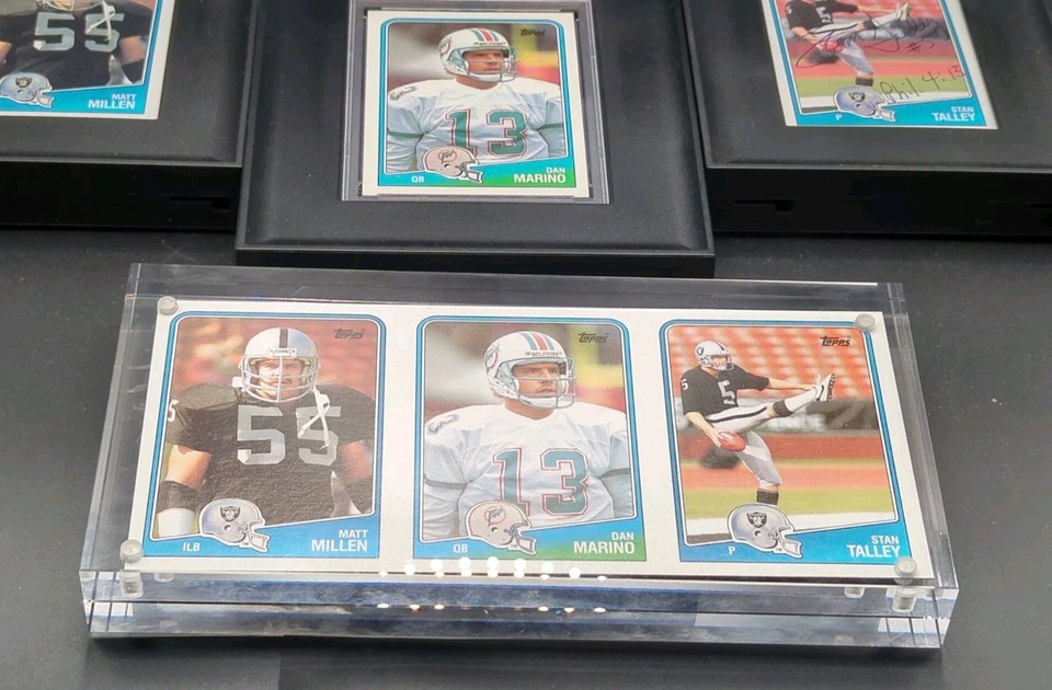 1988 TOPPS #190 DAN MARINO DOLPHINS HOF PSA 10 IN 3 CARD STRIP FROM ...
