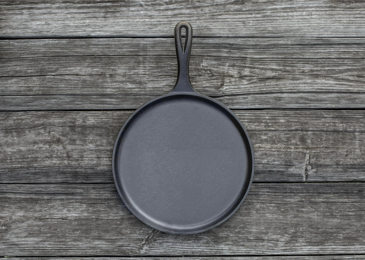 Lodge L9OG3 Pre-Seasoned Round Griddle 10.5-Inch Cast-Iron Frying Pan ...