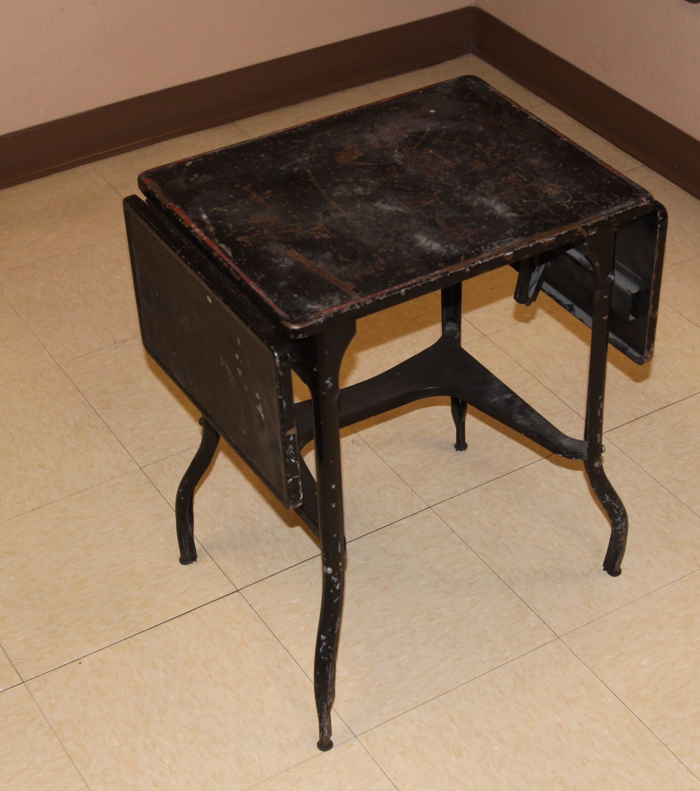 typewriter all metal stand table - vintage | eBay