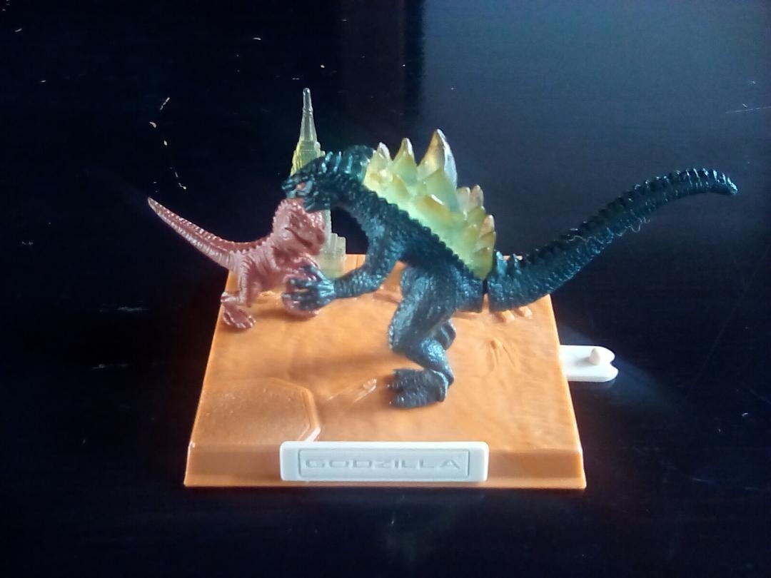Bandai Heisei Kaiju Best of Godzilla Tristar Zilla Baby Godzilla mini ...