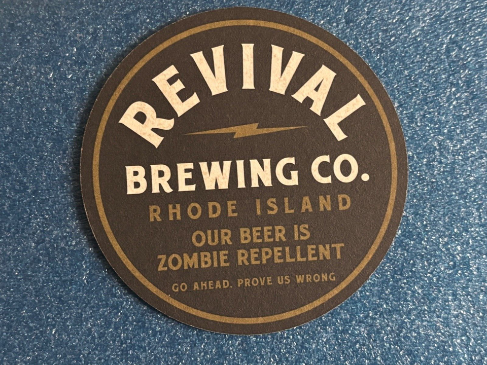 DEFUNCT REVIVAL BREWING COMPANY CRAFT BEER COASTER CRANSTON RHODE ...