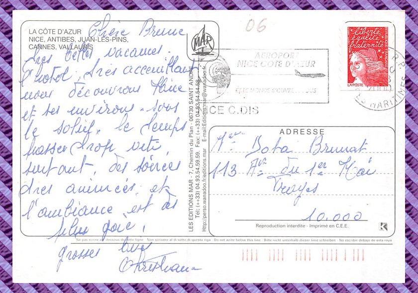 Postcard - La Side D'Azure | eBay