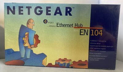 Four port 10 base T ethernet hub model EN104 New! Sealed 606449000047| eBay