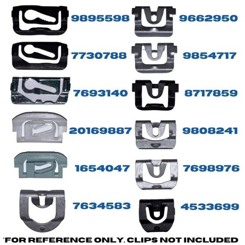 For 1965-1971 Impala Rear Window Reveal Trim Moulding clips 20pc | eBay