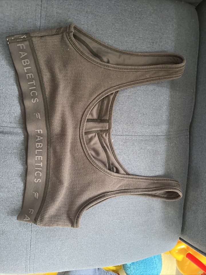 Fabletics Sports Bra Gray Size Medium | eBay