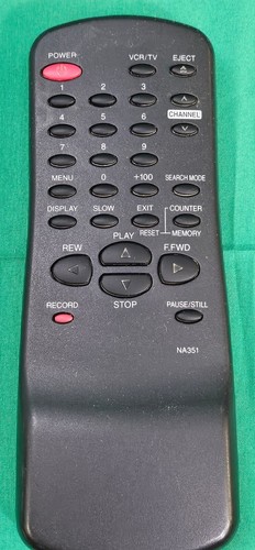 Sylvania Emerson Funai Remote Control VCR TV Television N9373UD T1-3 | eBay