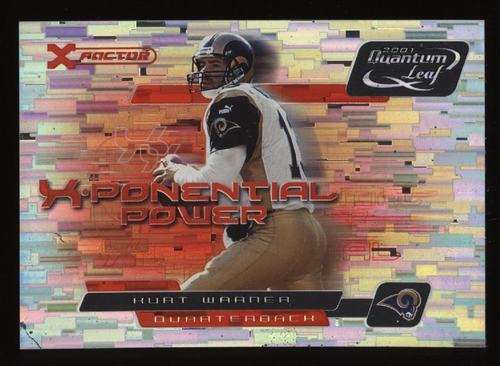 2001 Kurt Warner Donruss Quantum Leaf Red X Factor #32/35 *NICE* Invest ...