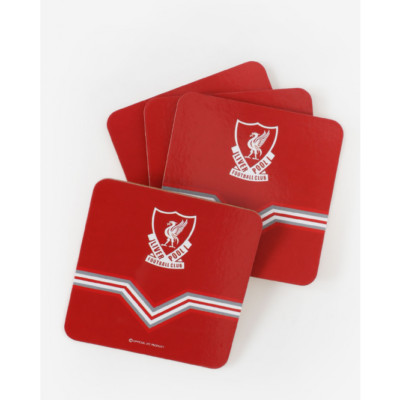 Liverpool FC Official 4 PK Retro Drinks Coasters LFC Gift | eBay
