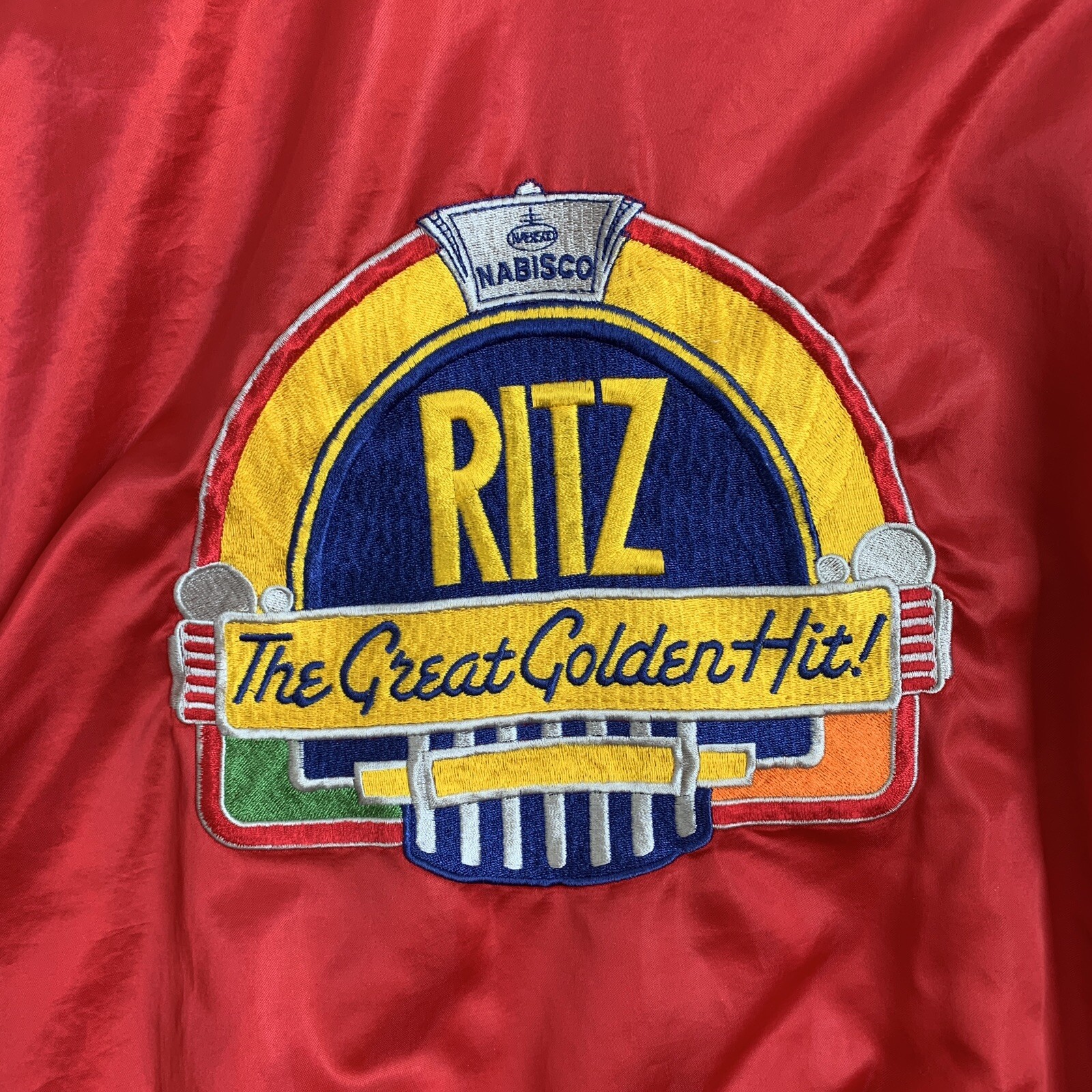 Vintage Nabisco Ritz Crackers Jukebox Red Satin Jacke… - Gem