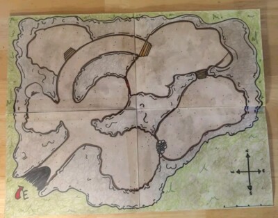 Hand Drawn Map Dungeons And Dragons Pf2e Tabletop TTRPG Map | eBay
