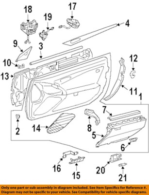 MERCEDES OEM 03-19 E350 Front Door Interior Trim-Pocket Upper Clip ...