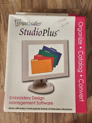 Designer's Gallery Studio Plus Embroidery Management Software | eBay