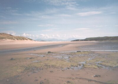 Photo 6x4 Sandy Beach on Malltraeth Bay Trwyn Ffynnon-y-Sais Llanddwyn ...
