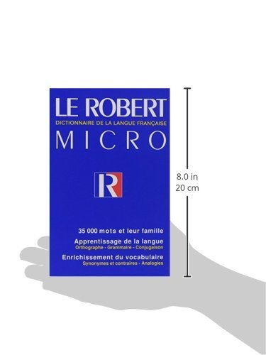 Micro Robert French Dictionary - Le Robert Micro (French Edition ...