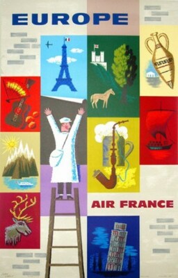 EUROPE VINTAGE TRAVEL POSTER Rare Hot New 1 | eBay