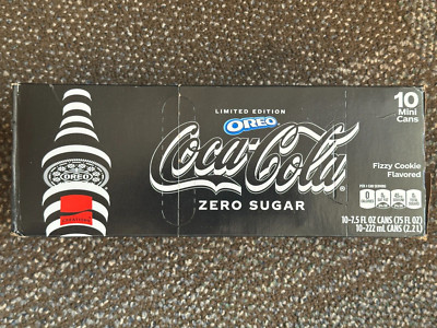 BRAND NEW LIMITED EDITION OREO COCA COLA ZERO SUGAR SODA 10-PACK CANS 7 ...
