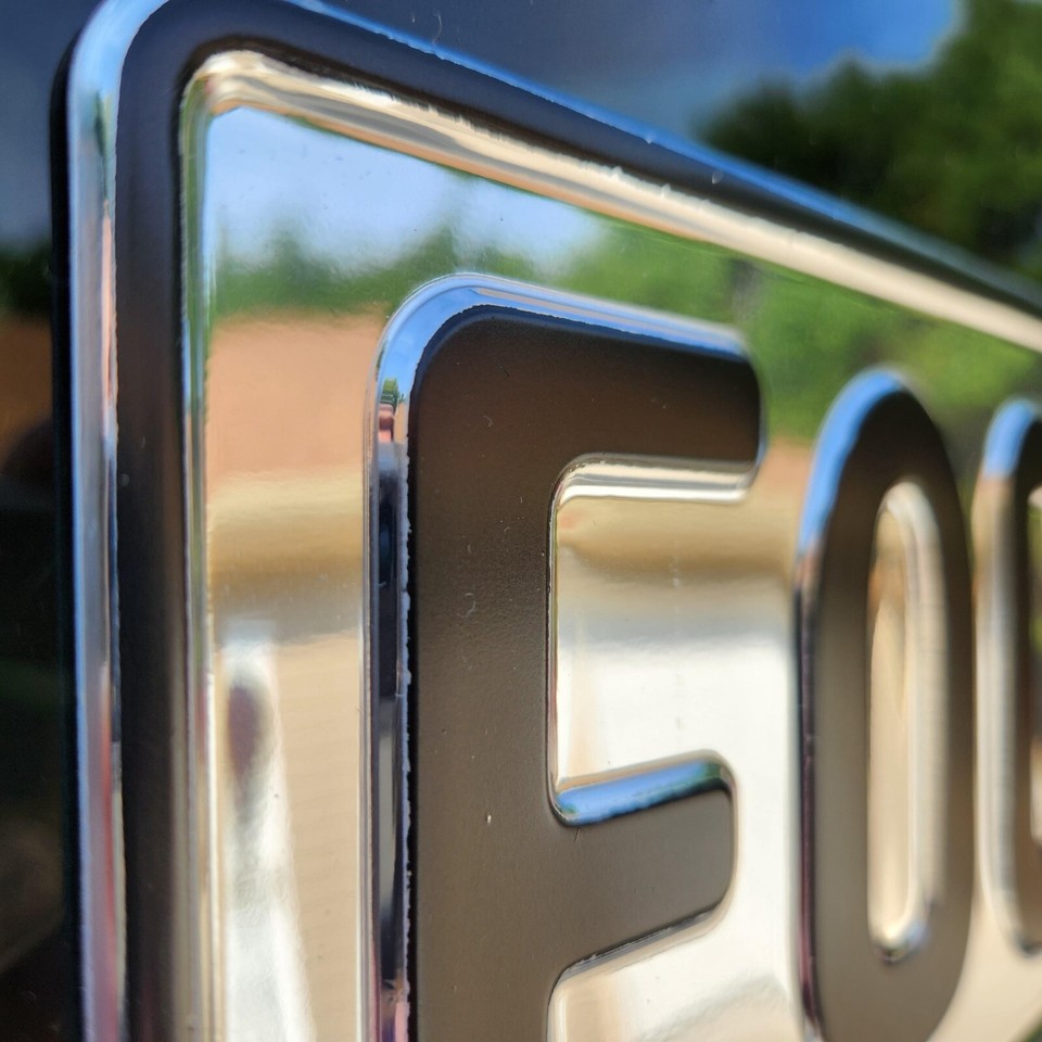 MIRRORED CHROME, EURO , BMW, European LICENSE plate CUSTOM TEXT, black ...