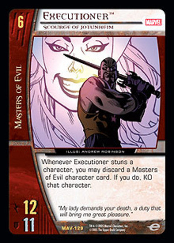 VS System: Executioner, Scourge of Jotunheim - Foil [Played] Marvel The ...