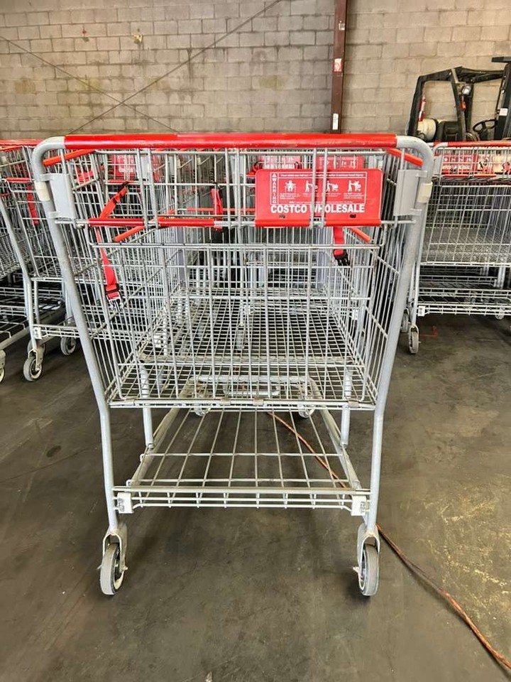Commercial Metal Shopping Carts w/ Lower Rack | Heavy Duty | eBay
