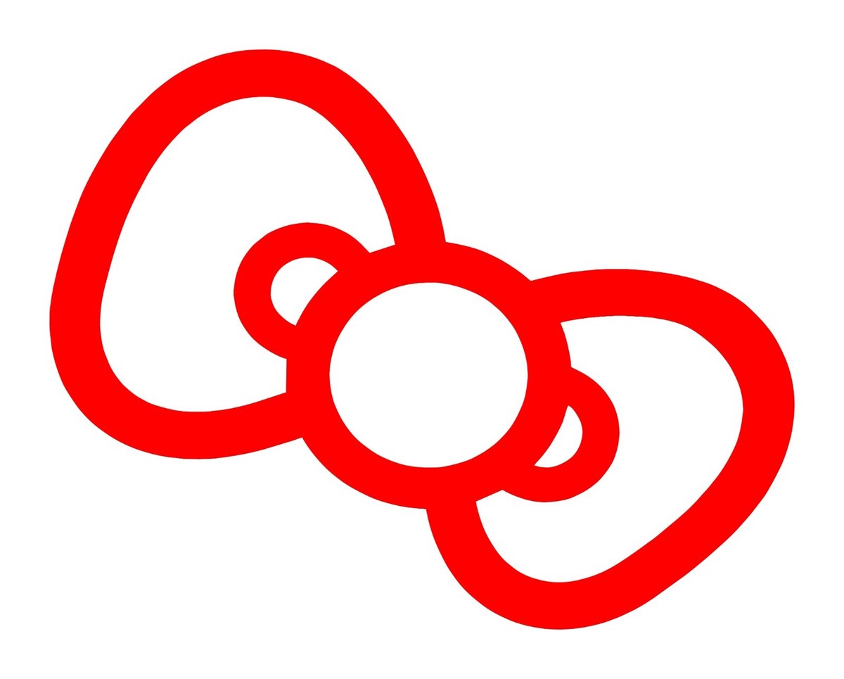 Hello Kitty Bow Cut Out