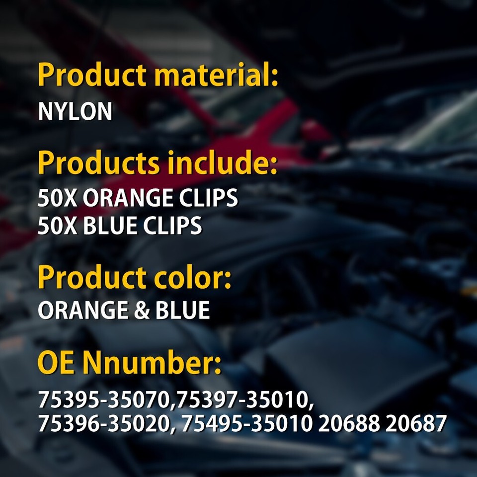 100x Fender Flare Clips Retainer For Toyota Tacoma 05-16 75397-35010 ...