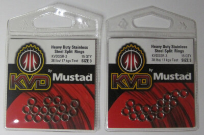 30 KVD / Mustad Split Rings SIZE 3 - 38lb test made with input from ...