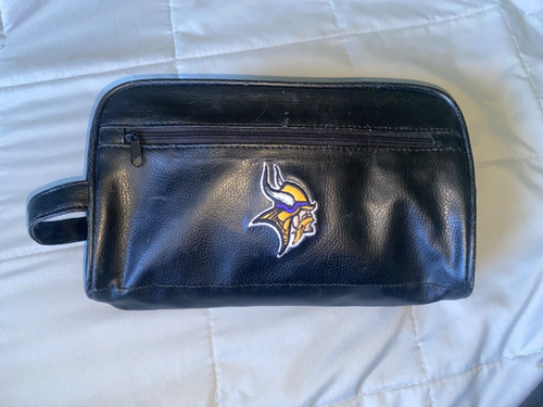 Minnesota Vikings NFL toiletry/Dopp bag with front pocket and zippers ...
