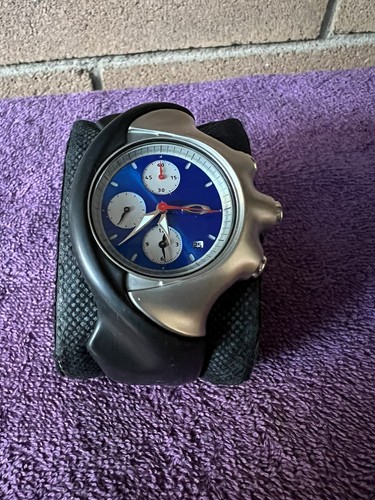 Oakley Watch Detonator Blue/White Face Dial | eBay
