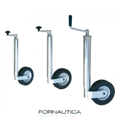 RUOTINO SERVOTIMONE TELESCOPICO REGOLABILE PER CARRELLO BARCA GOMMONE ...