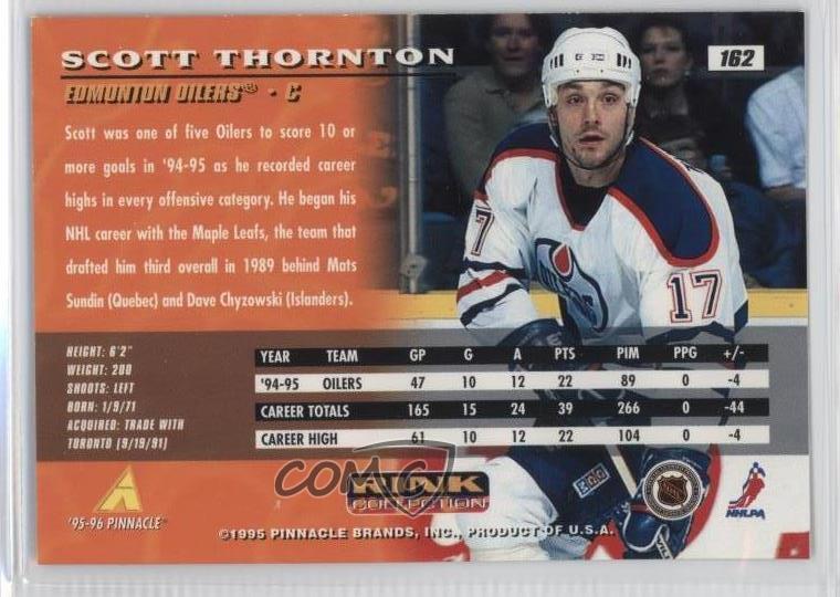 1995-96 Pinnacle - Rink Collection #162 Scott Thornton for sale online ...