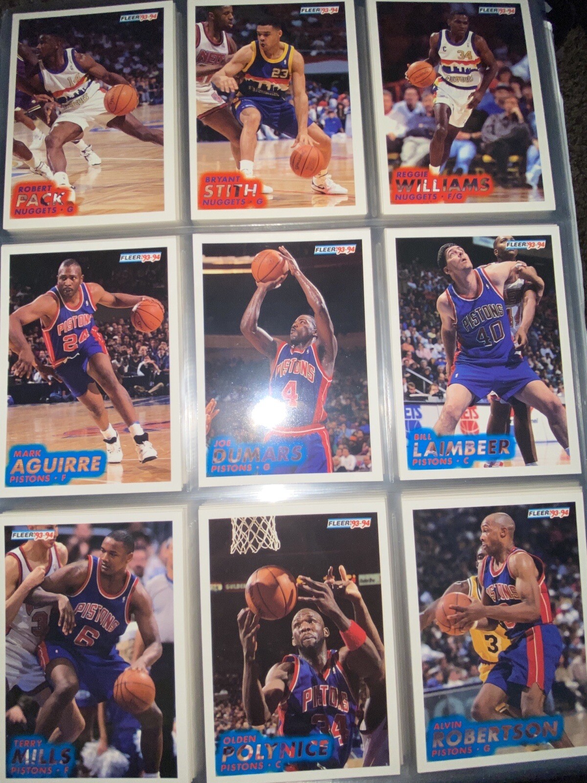 93-94 Fleer Basketball Cards Human Highlight Cards 55-63 | eBay