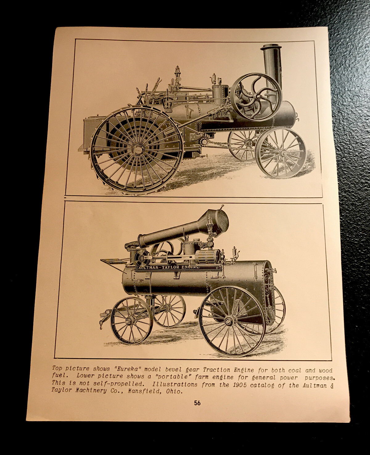 1905 Eureka Engine & Aultman & Taylor Farm Engine Advertising - Mansfield - Ohio | eBay