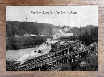 Historic Deep River Logging Co. - Deep River, Washington Train Postcard ...