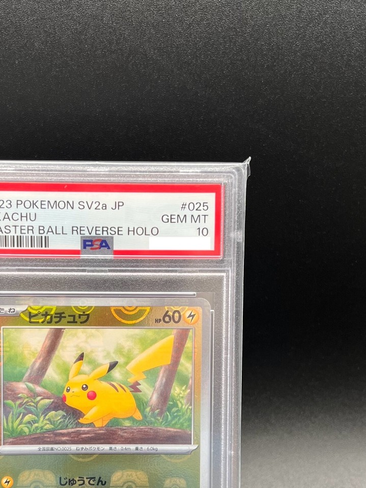PSA 10 Pikachu Master Ball Foil C 025/165 SV2a Pokemon Card 151 ...
