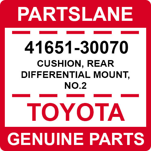 41651-30070 Toyota OEM Genuine CUSHION, REAR DIFFERENTIAL MOUNT, NO.2 ...
