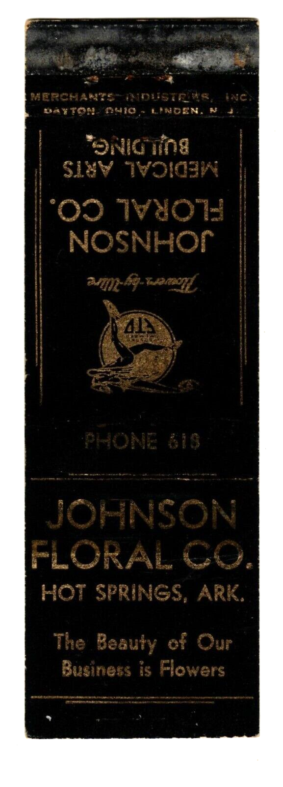 JOHNSON FLORAL CO. matchbook matchcover - HOT SPRINGS, ARKANSAS | eBay