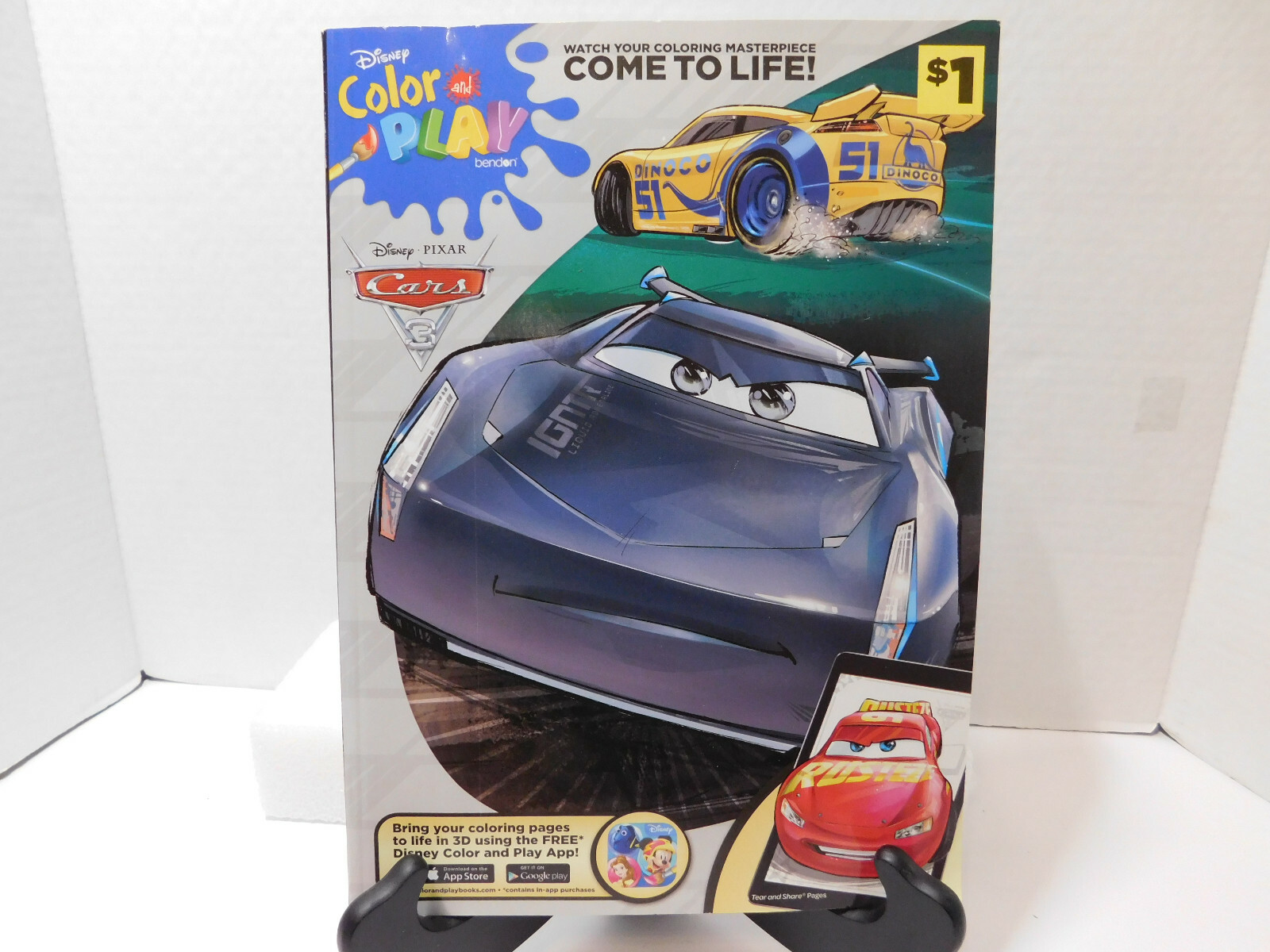 Disney Color Play Pixar Cars 3 Coloring book | eBay