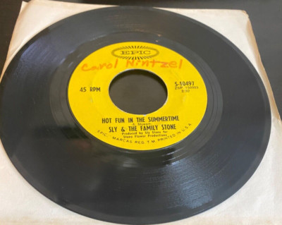 Sly & The Family Stone-Hot Fun In The Summertime/Fun- (1975)Epic 45 ROM ...