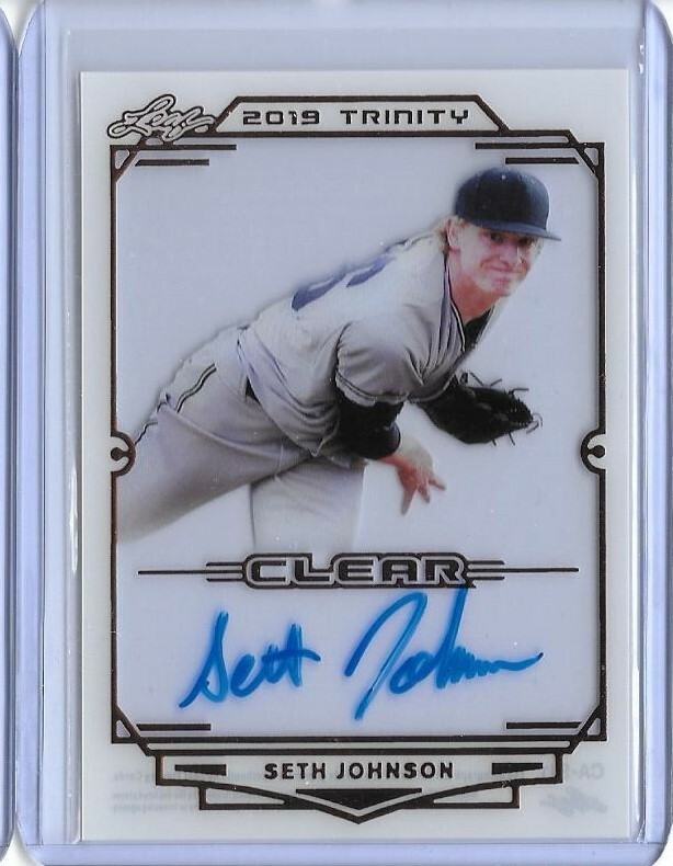 2019 Leaf Trinity SETH JOHNSON Clear Acetate Bronze Foil Auto RC ...