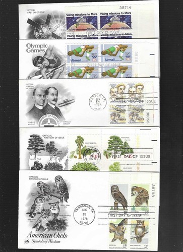 US FDC FIRST DAY COVERS 1978 1979 COLLECTION LOT OF 30 PLATE BLOCKS ...