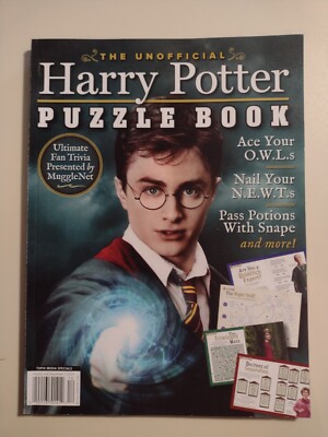 THE UNOFFICIAL HARRY POTTER PUZZLE BOOK 2024 TOPIX MEDIA MOVIE SPECIALS ...